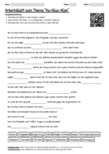 Übung zum Thema "Ku-Klux-Klan (einfache Sprache)" | Unterricht.Schule