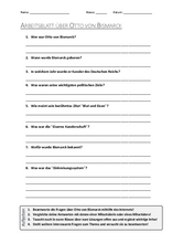 Aufgabensammlung zum Thema "Otto von Bismarck" | Unterricht.Schule